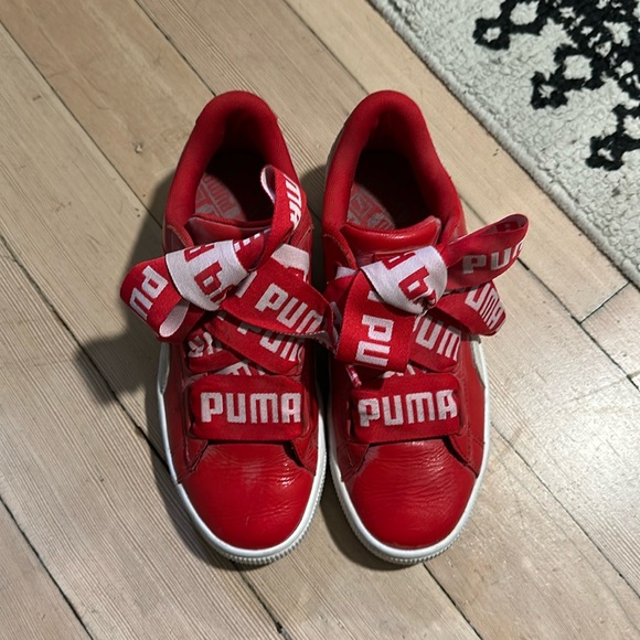 Puma | Shoes | Moving Sale Puma Basket Heart Leather Sneaker | Poshmark